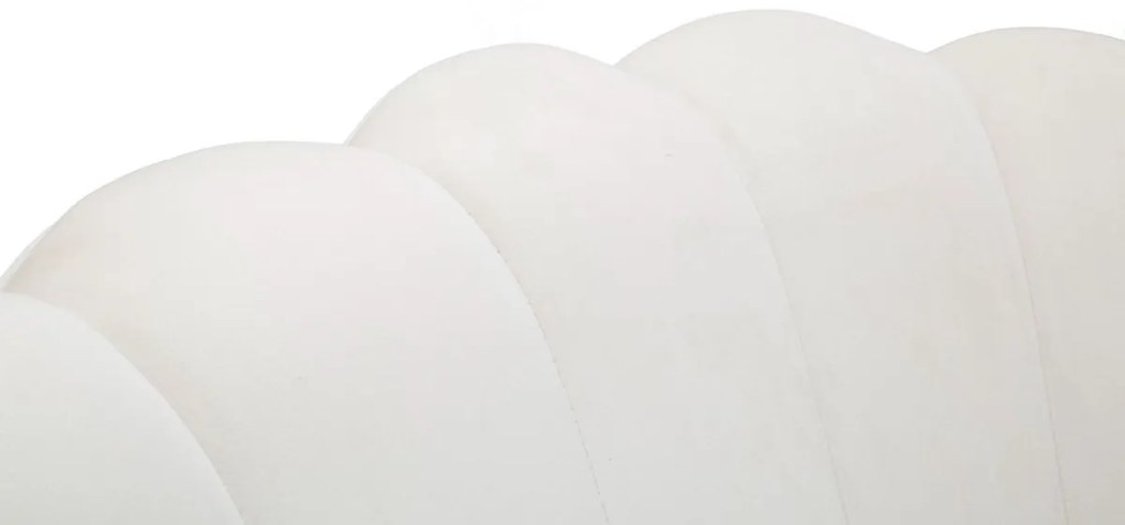 Designová pohovka Nahimana 130 cm bílá / zlatá
