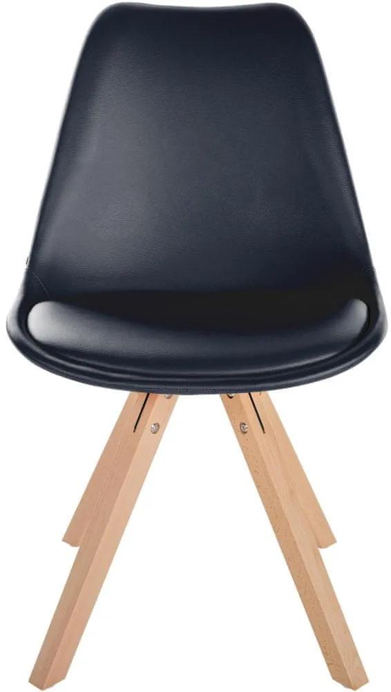 Bhm germany Jídelní židle Sofia II, syntetická kůže, černá