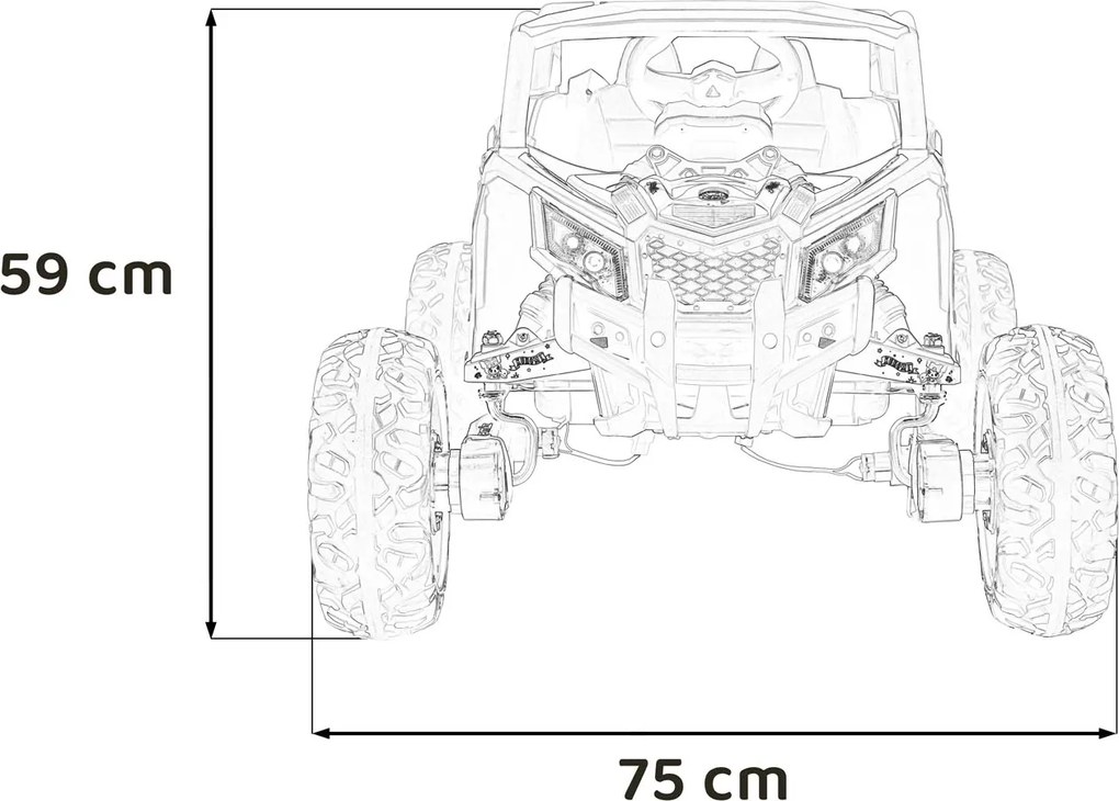 Ramiz Buggy ATV Defend 4x4 fialová licence KUROMI