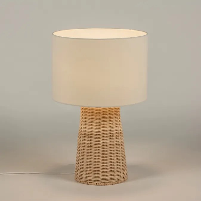 Stolní lampa Marlenn Sail Ratan Taupe