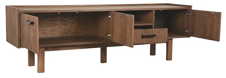 LABEL51 Dřevěný TV stolek CALI hnědý FU-88.025