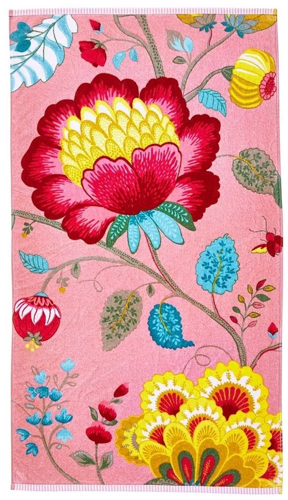 Pip Studio Luxusní ručník Pip Studio Floral Fantasy pink 55x100 cm