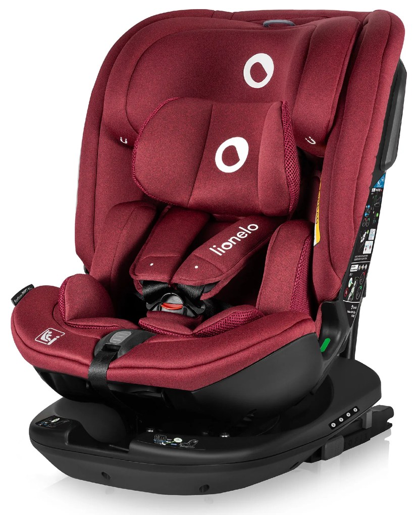 Autosedačka Lionelo Bastiaan RWF i-size 40-150 cm 0-36 KG Barva: Red Burgundy