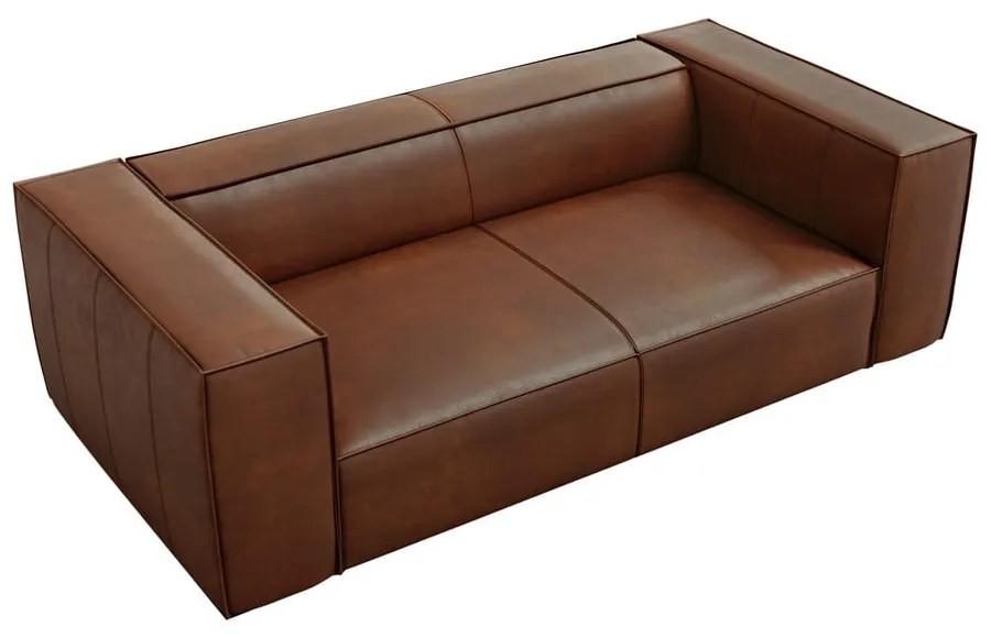 Koňakově hnědá kožená pohovka 212 cm Madame – Windsor &amp; Co Sofas