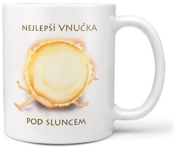 Hrnek Nejlepší vnučka pod sluncem (Náplň hrníčku: Žádná)