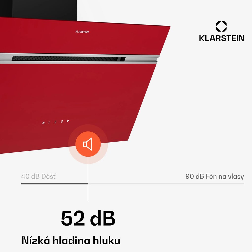 Klarstein Alina digestoř | 60 cm | 600 m³/h | Tichá | EEK A