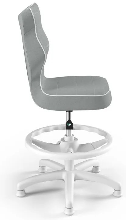 Dětská ergonomická židle k psacímu stolu ŠEDÁ Zvolte rozměr: dítě 133 - 159 cm (výška stolu 71 - 82 cm)