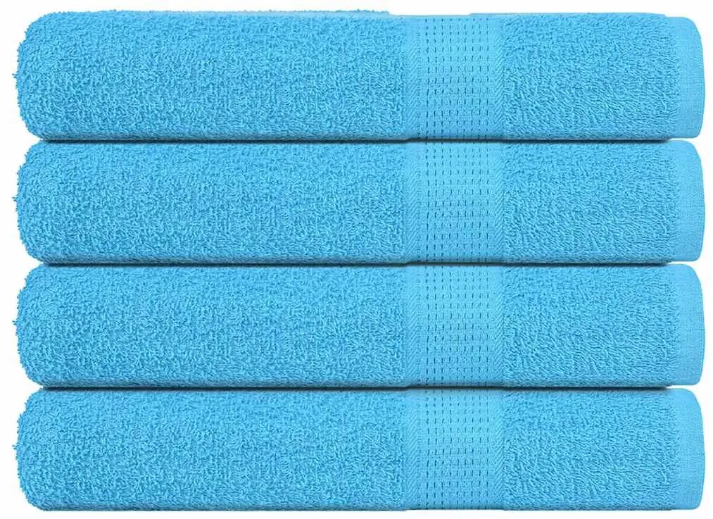 Saunové osušky FROGN 4 ks tyrkysové 80x200 cm 360 g/m² 136984