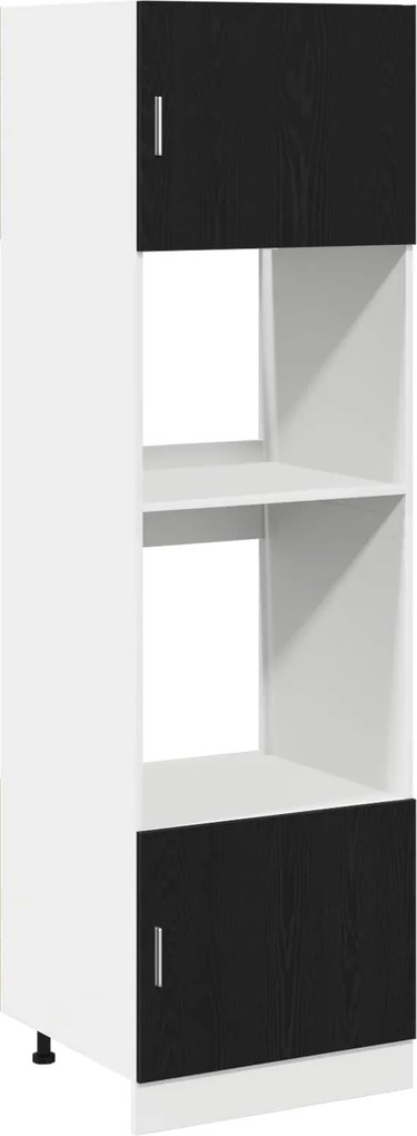 Závěsná skříňka Černý dub 60 x 57 x 207 cm Kompozitní dřevo 3334018