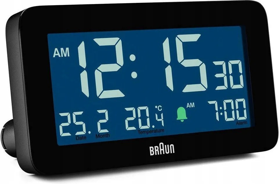 Budík Braun BC10B Alarm Automatické Podsvícení Teploty