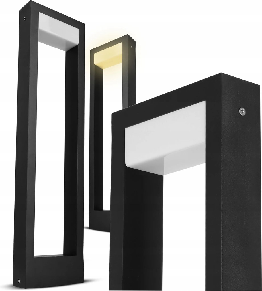 Zahradní Led lampa Stojící Rámeček Vodotěsný sloupek IP44 60 cm