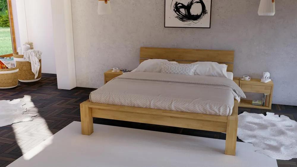 Luxusní dubová postel CORSO