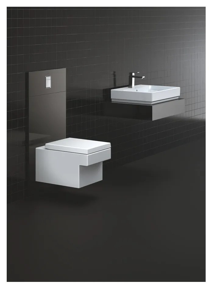 Grohe Cube Ceramic - Umyvadlo na desku 60 cm, PureGuard, alpská bílá 3947700H