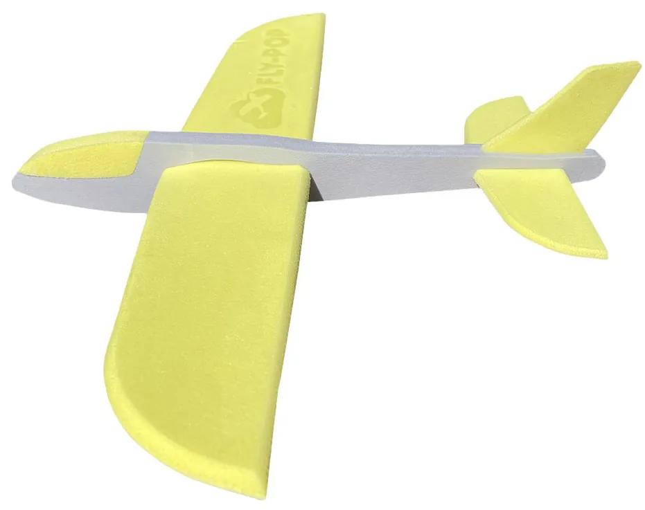 Pěnové nerozbitné letadlo - hračka pro děti Limitovaná edice: modro-žluté