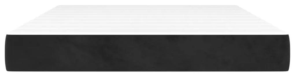Taštičková matrace černá 140 x 200 x 20 cm samet,  347810