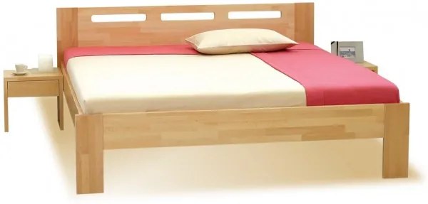 Manželská postel z masivu NELA 160x200, masiv buk STYLER