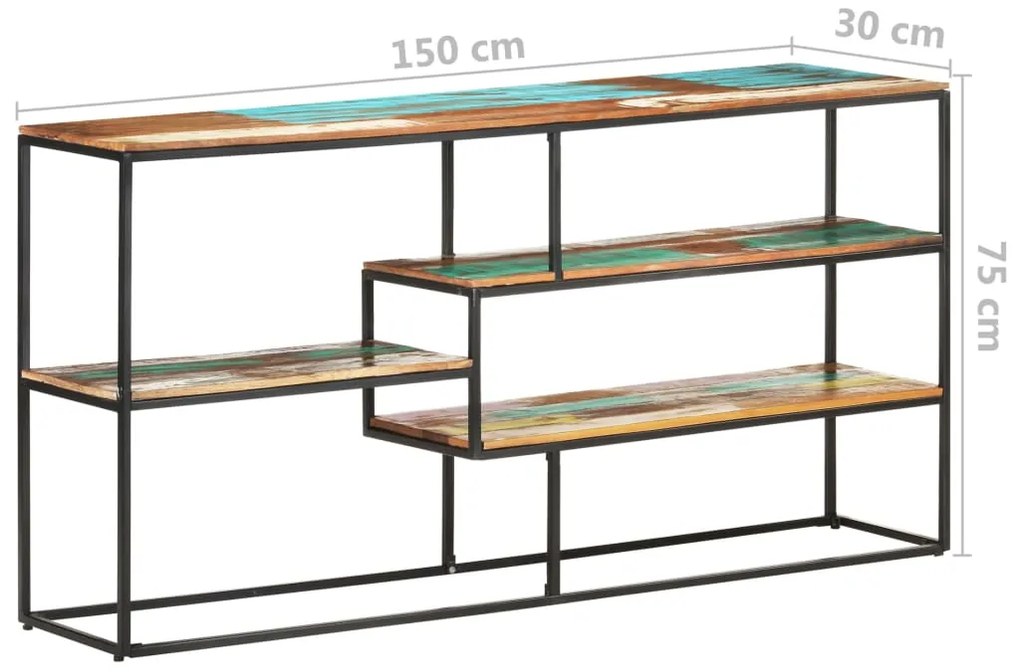 vidaXL Marketos Příborník 150 x 30 x 75 cm masivní recyklované dřevo