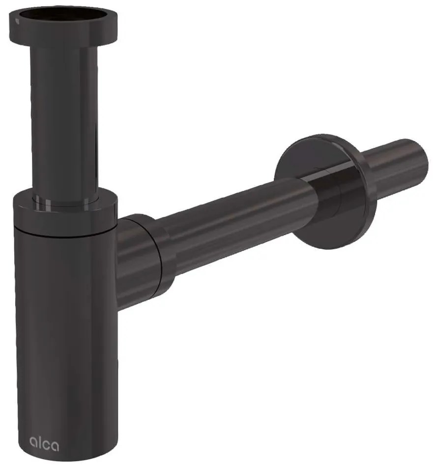 Alca - Designový sifon, matný kartáčovaný gun metal A400-GM-B