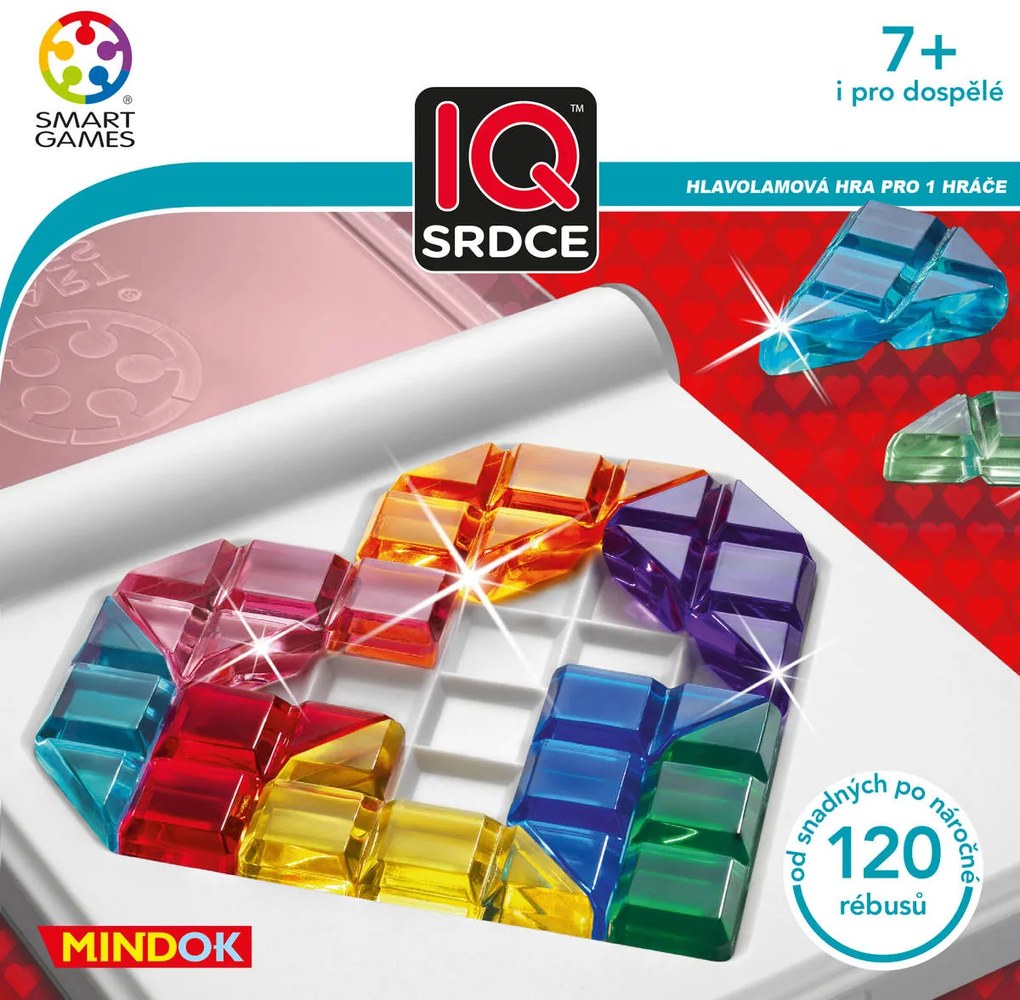 MINDOK HRA Smart IQ Srdce 120 rébusů hlavolamy mn556