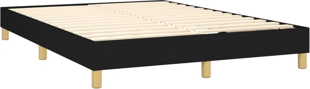 Box spring postel s matrací černá 140x200 cm textil 3140699