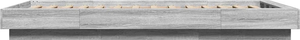Rám postele šedý sonoma 100 x 200 cm kompozitní dřevo 3281208