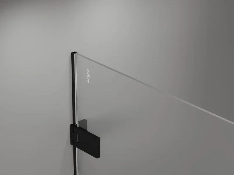 Mexen Lunar-F skládací sprchové dveře pravé 100 cm, transparentní, černé - 836-100-000-70-00-P