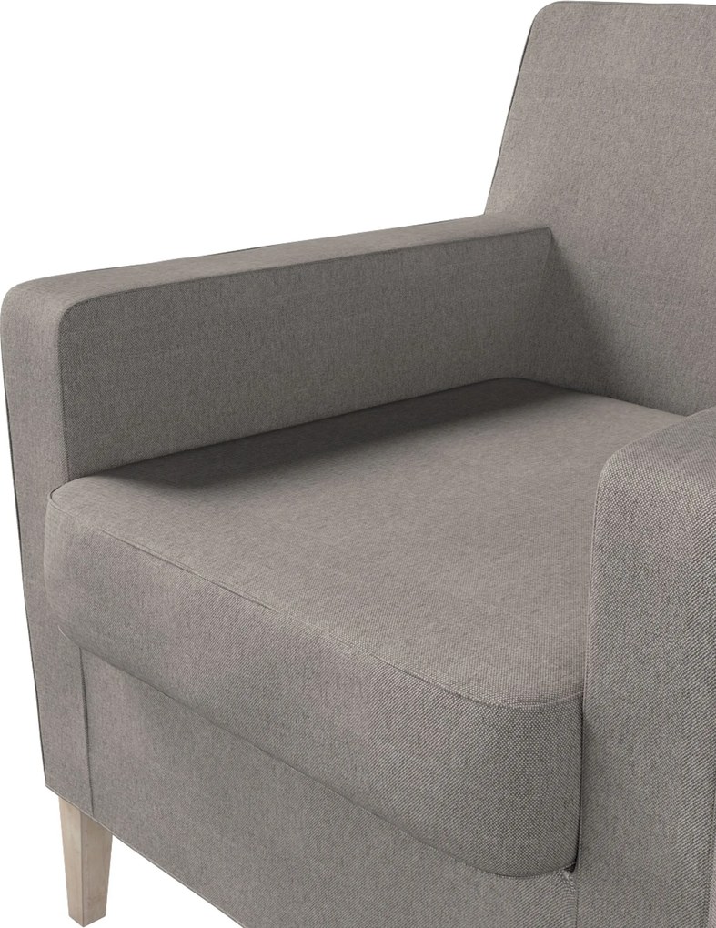 Potah na křeslo IKEA Karlstad barva béžová látka pletený vzor