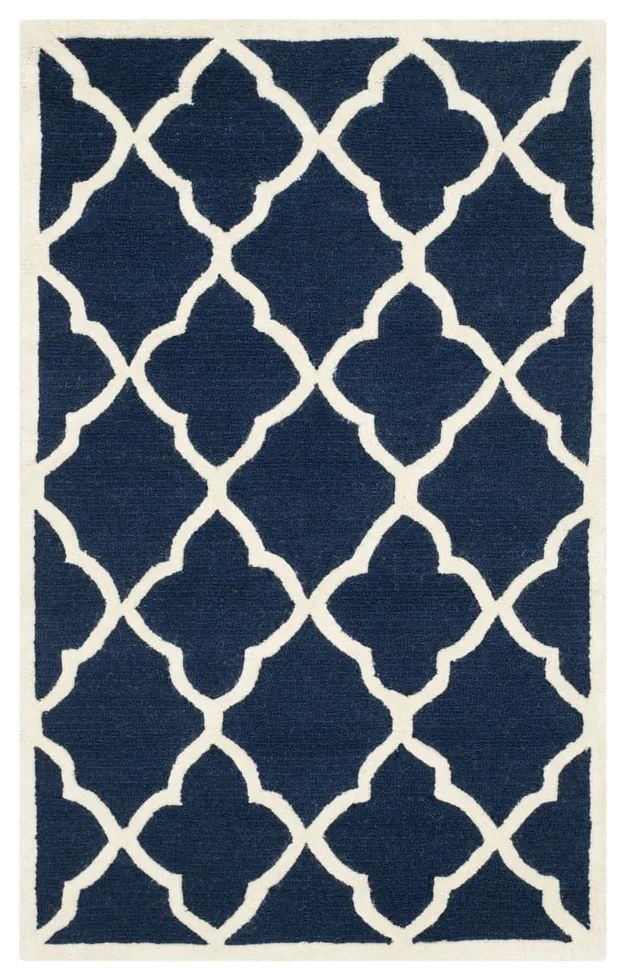 Tmavě modrý koberec Safavieh Noelle, 91 x 152 cm