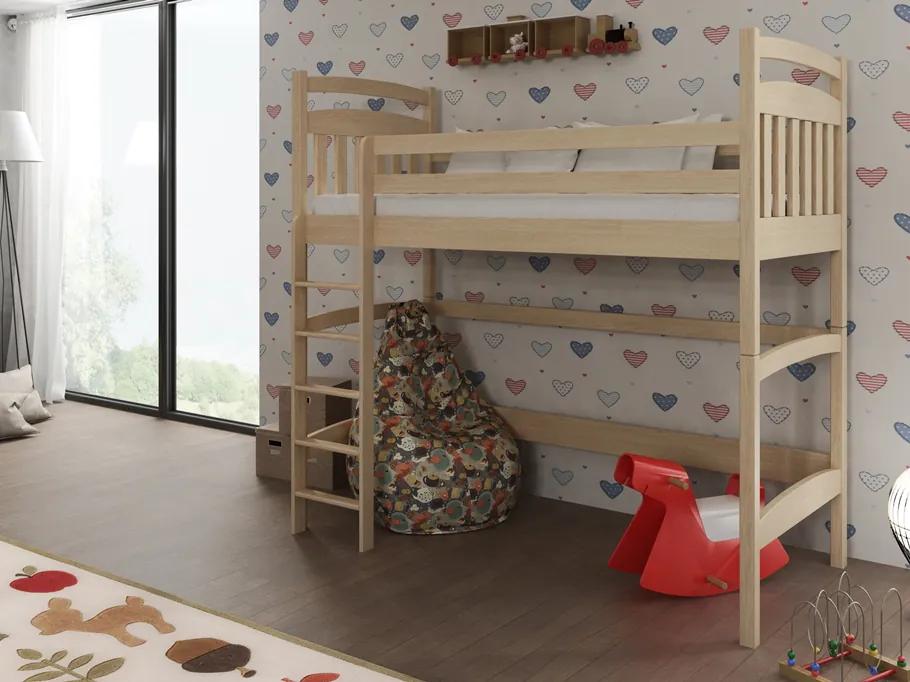 Dětská postel 80 cm Theo (s roštem a úl. prostorem) (borovice). 1012776