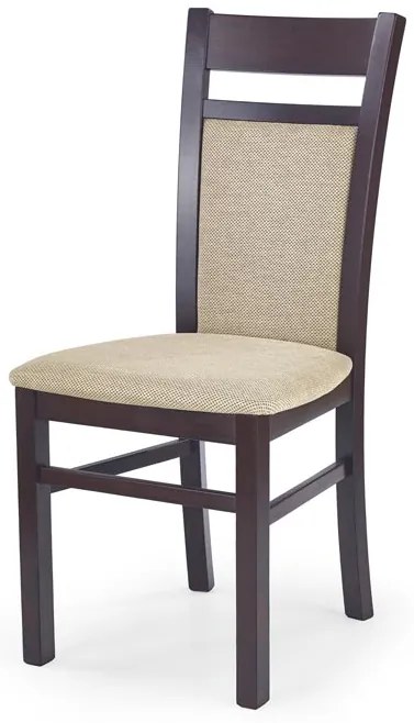 HALMAR GERARD 2 židle tmavý ořech/TORENT BEIGE