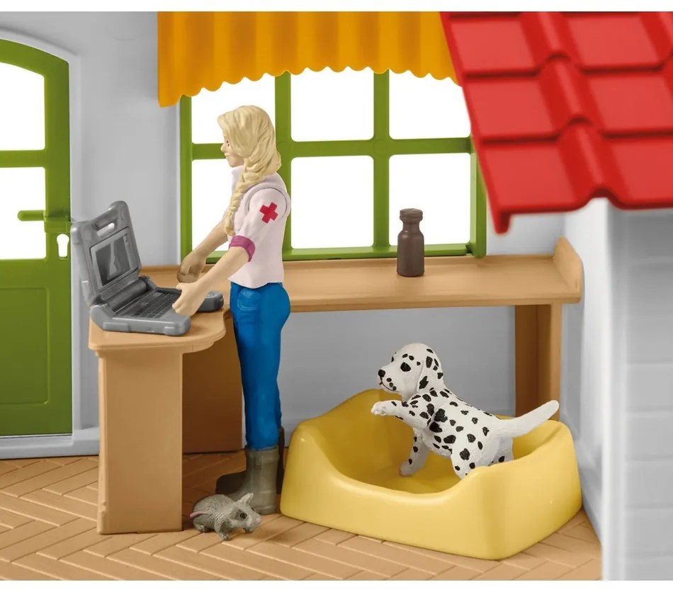 Schleich 42502 Veterinární ordinace pro domácí zvířata