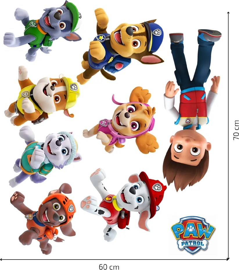 Samolepka na zeď "PAW Patrol 5"
