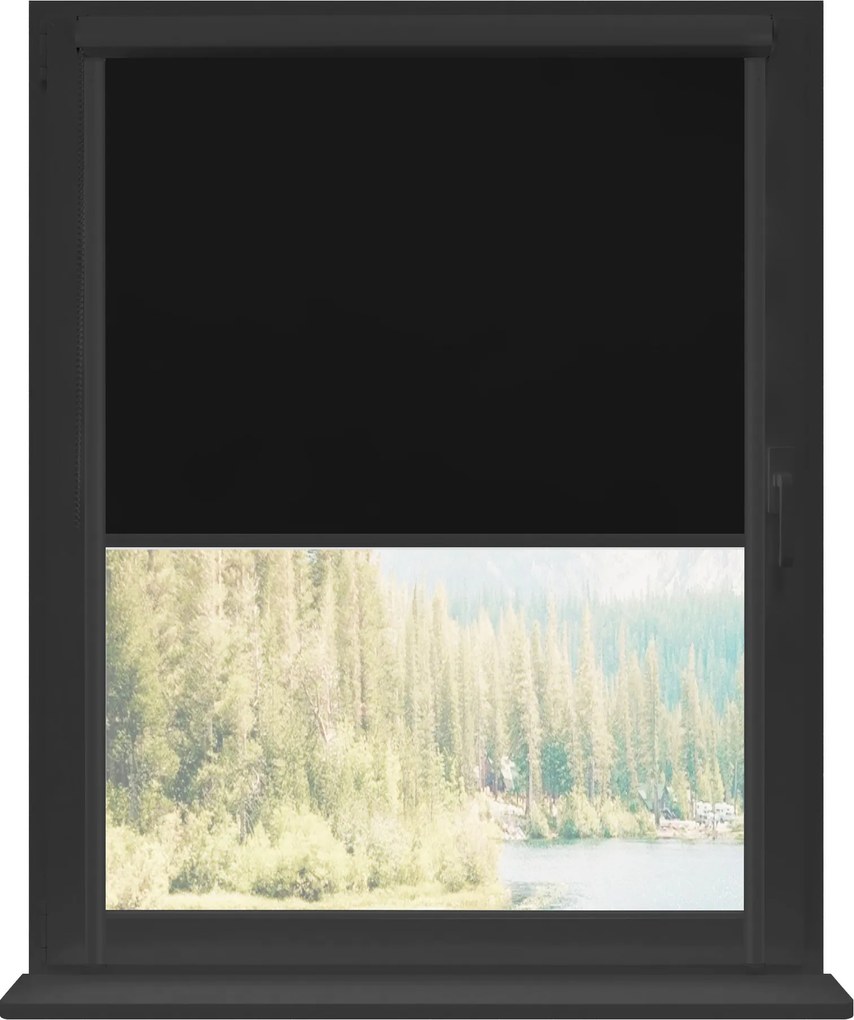 Dekodum Termoizolační roleta v antracitové kazetě, barva látky Black Silver Šířka (cm): 78, Výška (cm): Balkonová (do 200 cm), Strana mechanismu: Práva