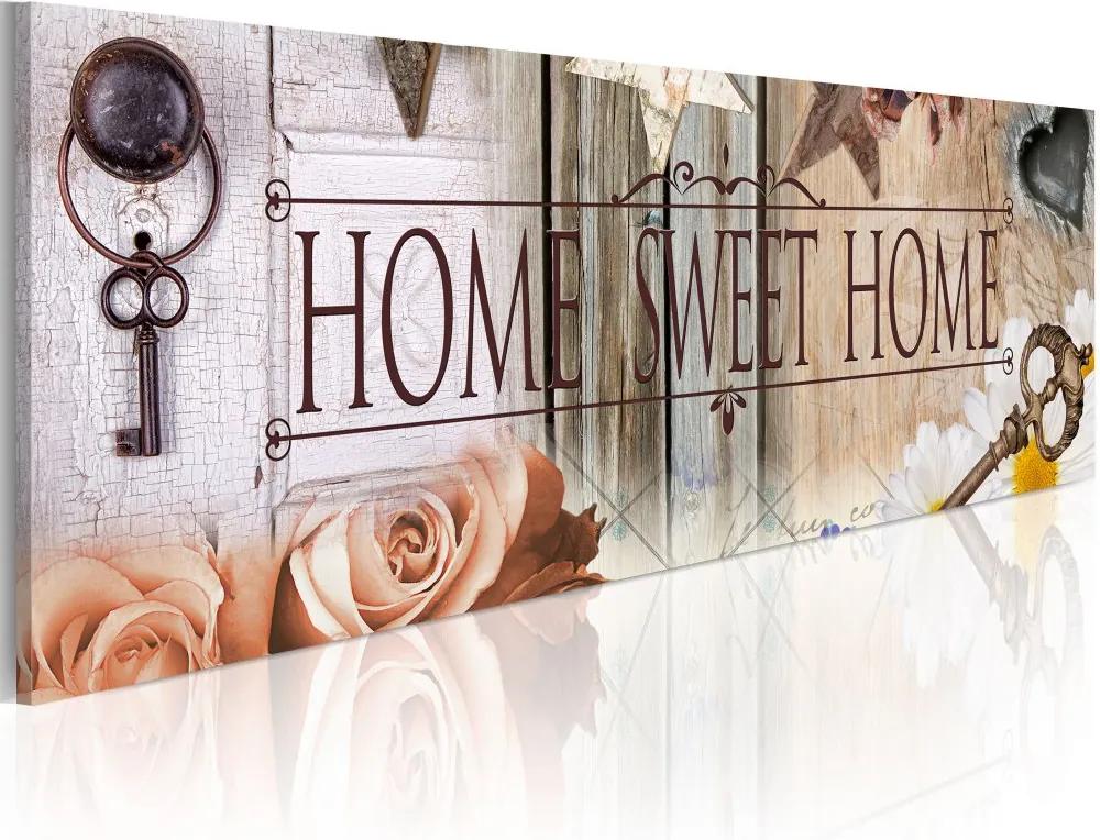 Obraz na plátně Bimago - Keys to Sweet Home 135x45 cm