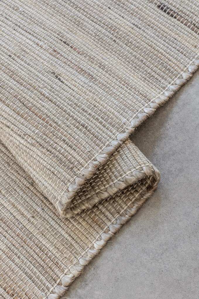 Hanse Home, Kusový koberec Handloom 105962 Dhaka Grey Brown, 120x170, béžová, chodba / předsíň