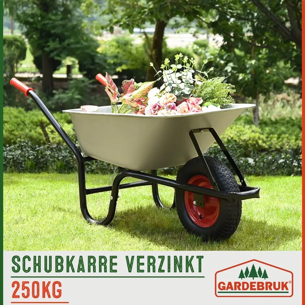 Zahradní/stavební kolečko 100 l, nosnost 250 kg 108751