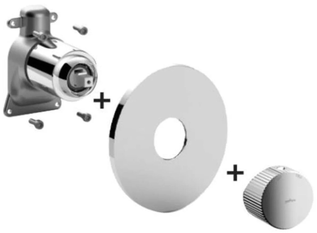 Paffoni Jo - Sprchová baterie pod omítku, chrom JOBOX010CR