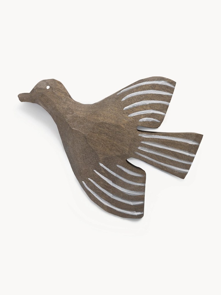 Ručně vyrobený nástěnný háček z aspenového dřeva Lola Bird