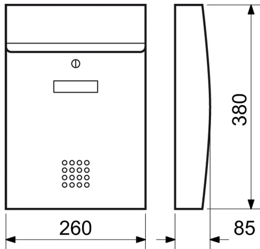 Richter Czech Poštovní schránka ocelová BK.05.AM