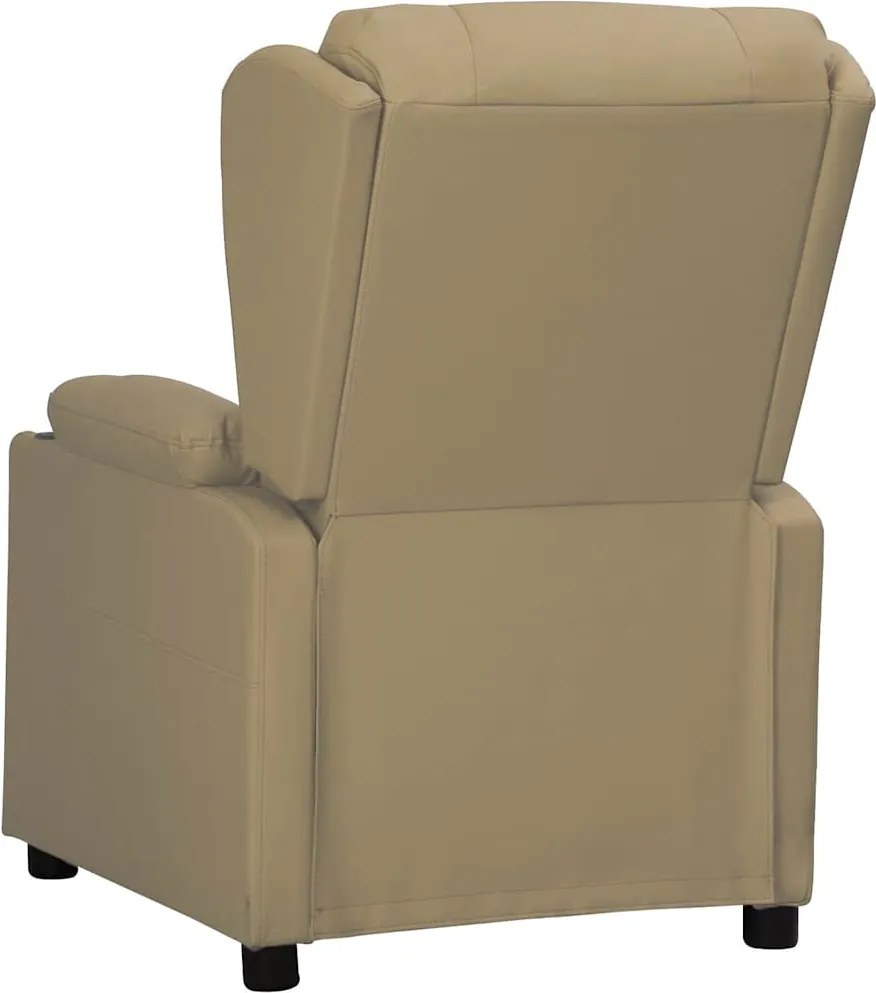 Polohovací křeslo cappuccino umělá kůže 339070