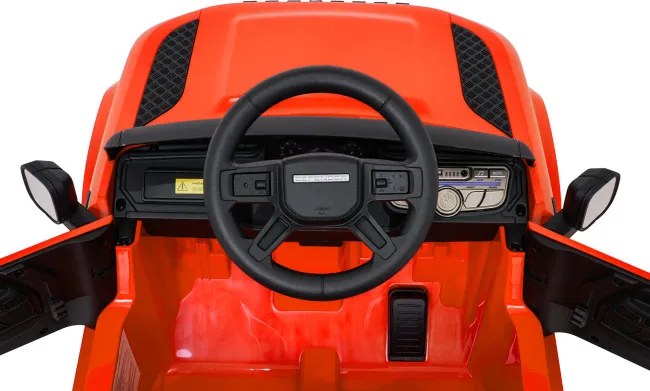Elektrické autíčko Land Rover Defender oranžové