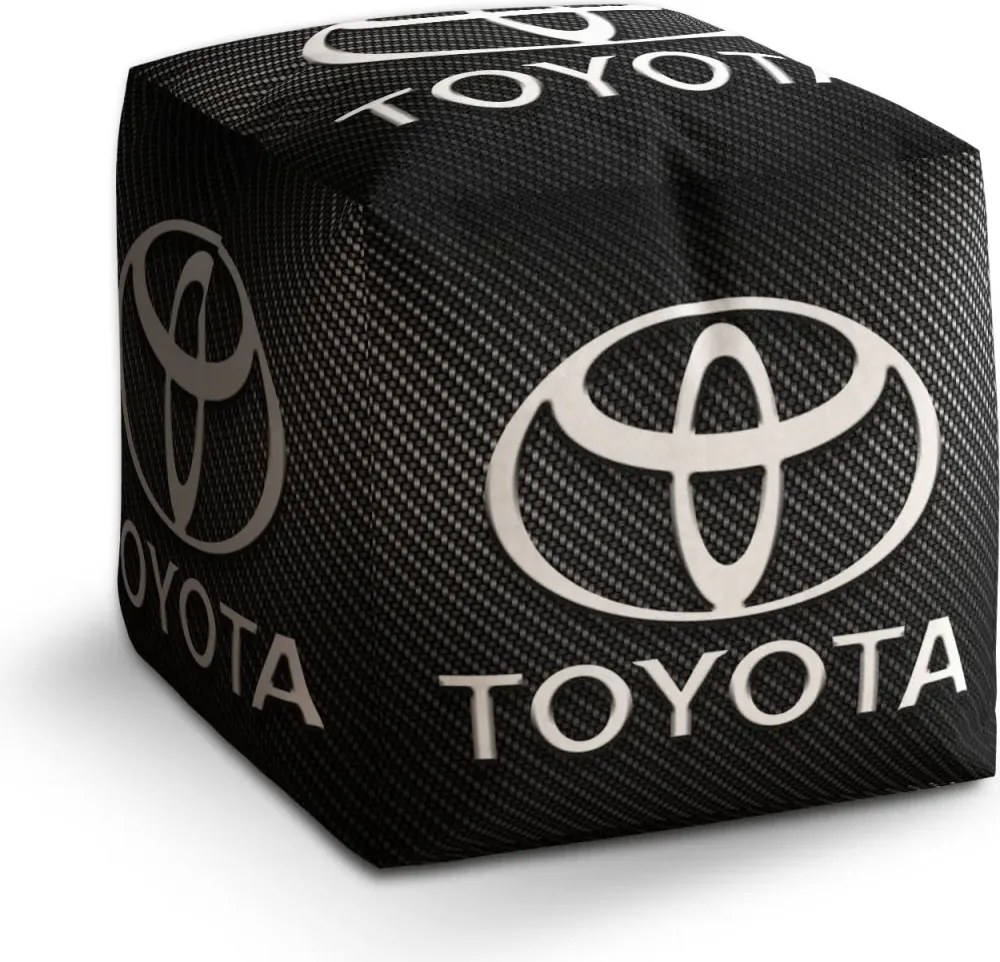 Sablio Taburet Cube Toyota Carbon - 60x60x60 cm