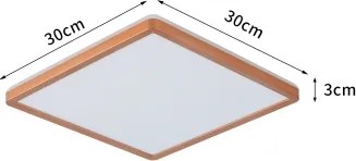 Brilagi - LED Koup. str. svít. ULTRA SLIM LED/18W/230V 30x30 cm rose gold IP54