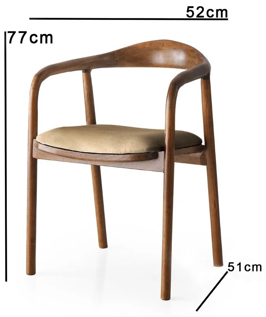 Kalune design Jídelní židle PA hnědá