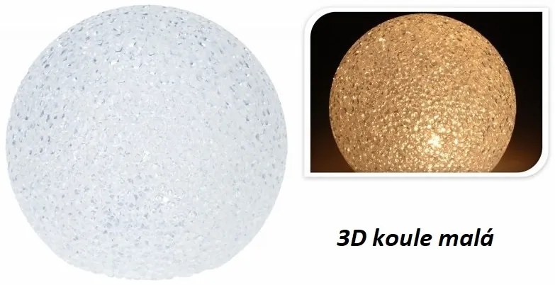 LCX-Chromex 3D LED svítící koule na baterie VD-ABZ200520 - malá