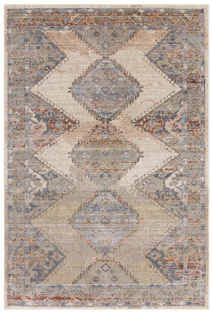 Modrý  koberec Cure Blue Retro Rozměry: 155x230 cm