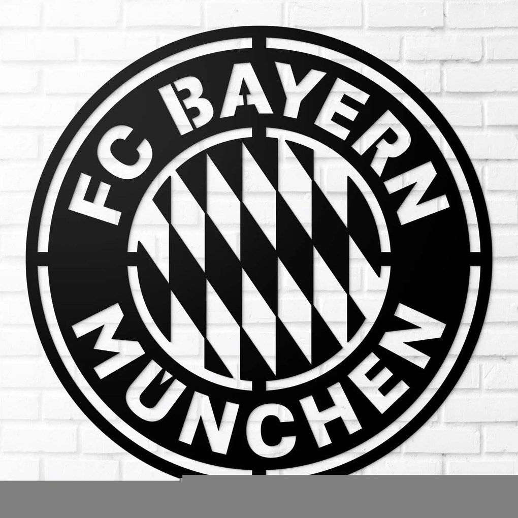 DUBLEZ | Dřevěné logo klubu - FC Bayern Munchen | Obraz