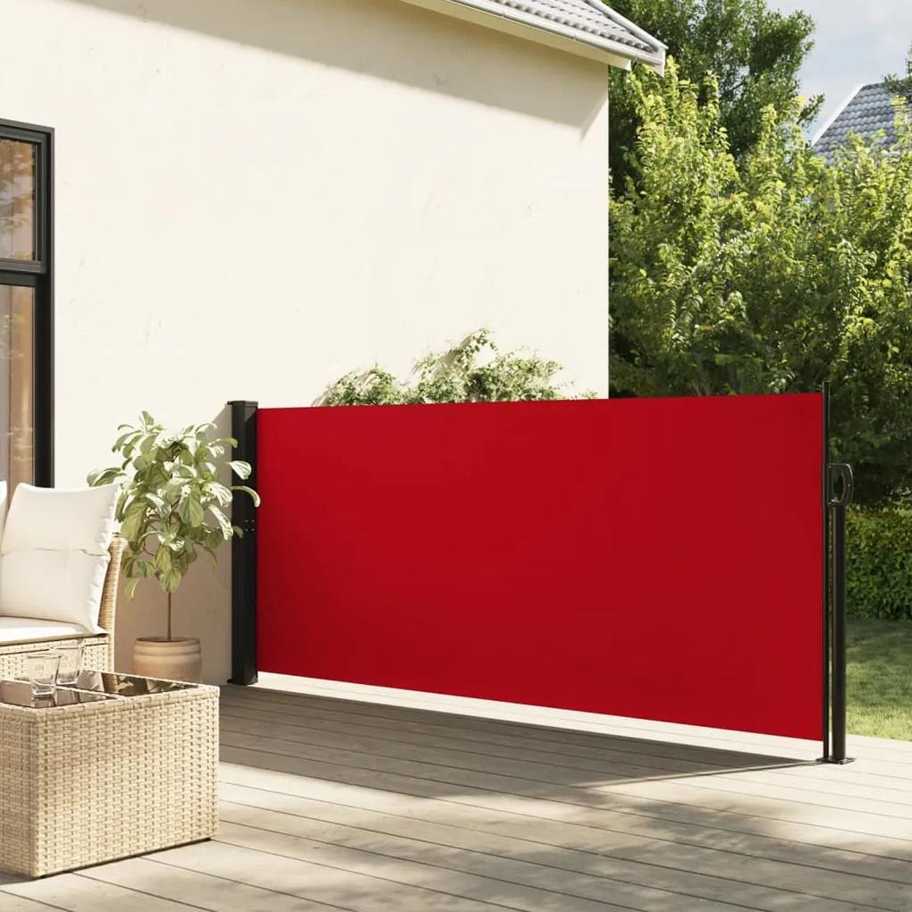 Zatahovací boční markýza červená 140 x 300 cm - Default Title
