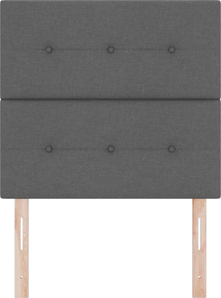Výškově nastavitelné čelo postele Tmavě šedá 100 cm textil 3337809