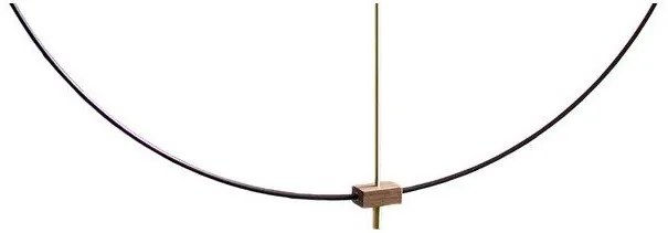Designové nástěnné hodiny Nomon Bilbao Brass Small 92cm